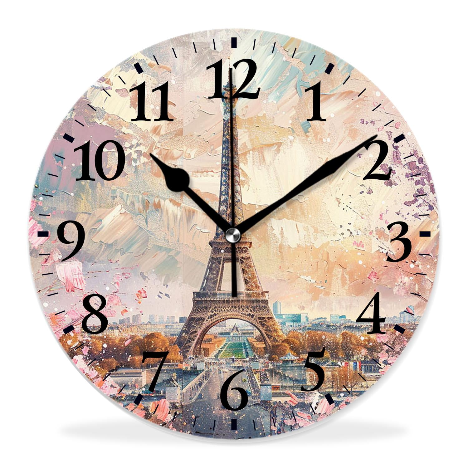 16 Inch Wall Clock Battery Operated Silent Clock Decorative for Office ...