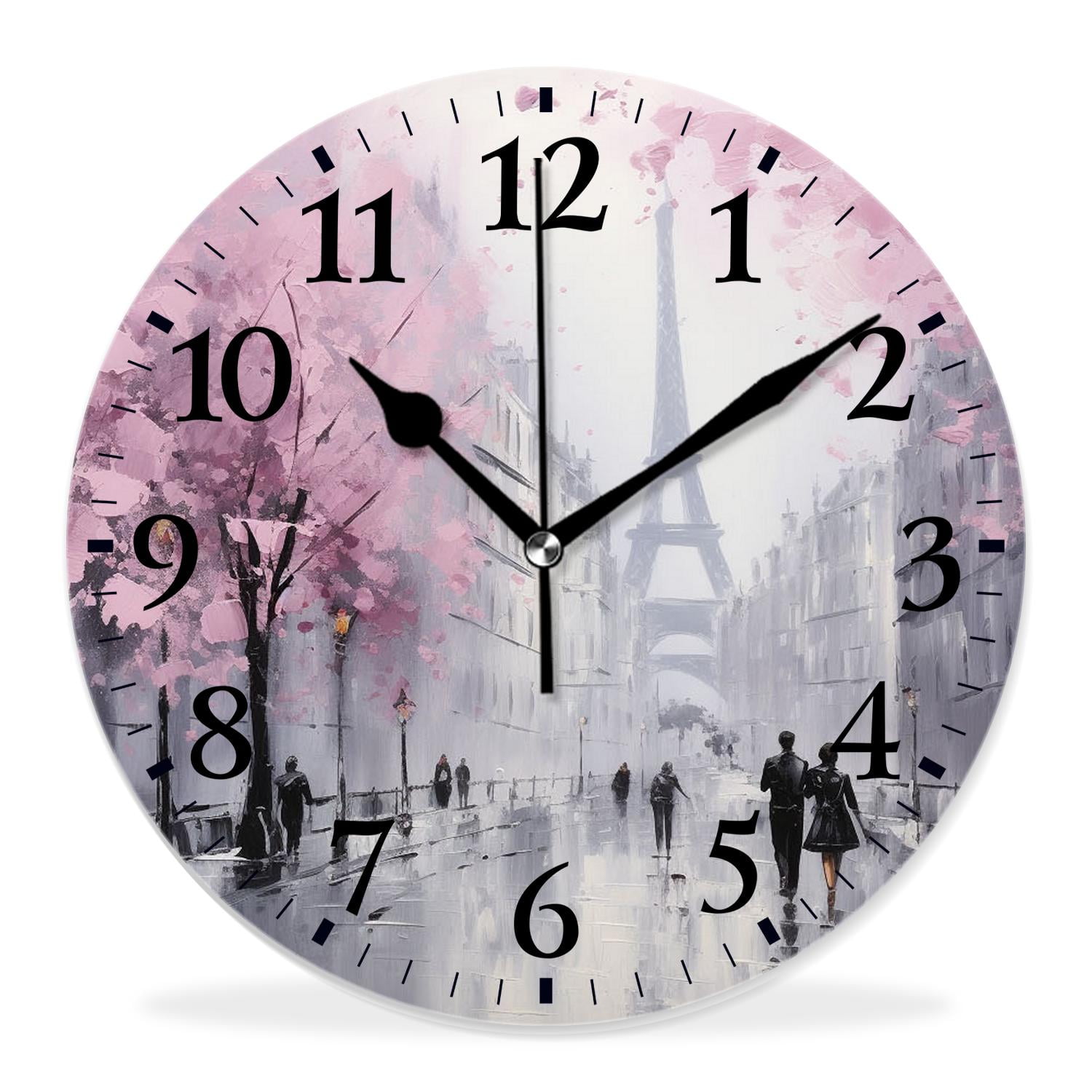 16 Inch Wall Clock Battery Operated Silent Clock Decorative for Office ...
