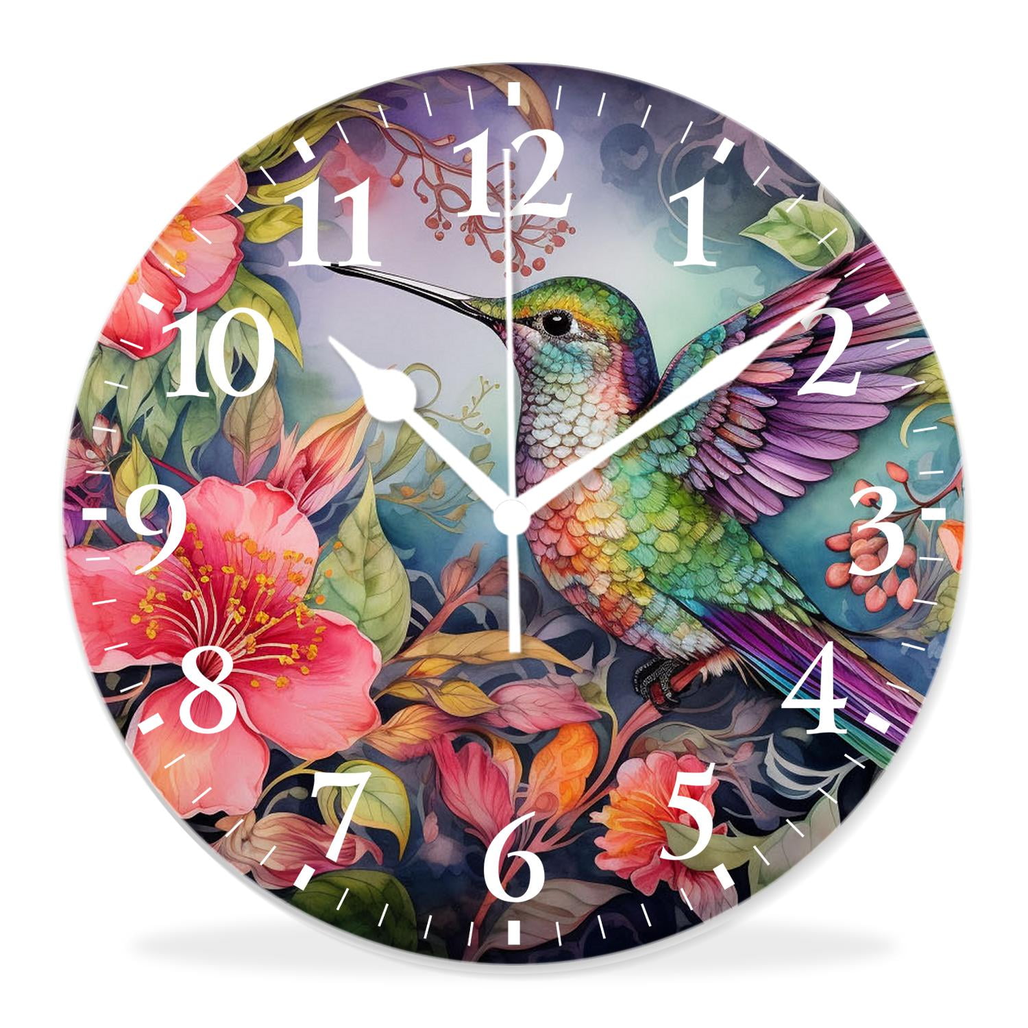16 Inch Wall Clock Battery Operated Silent Clock Decorative for Office ...