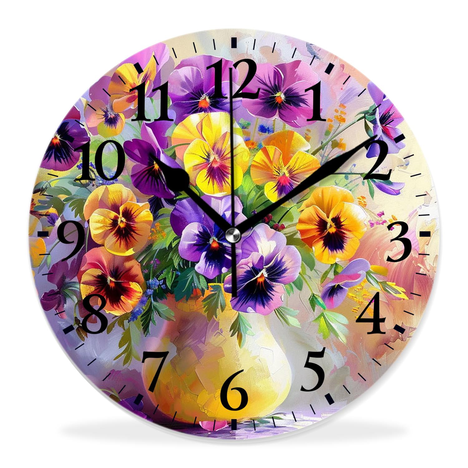 16 Inch Wall Clock Battery Operated Silent Clock Decorative for Office ...