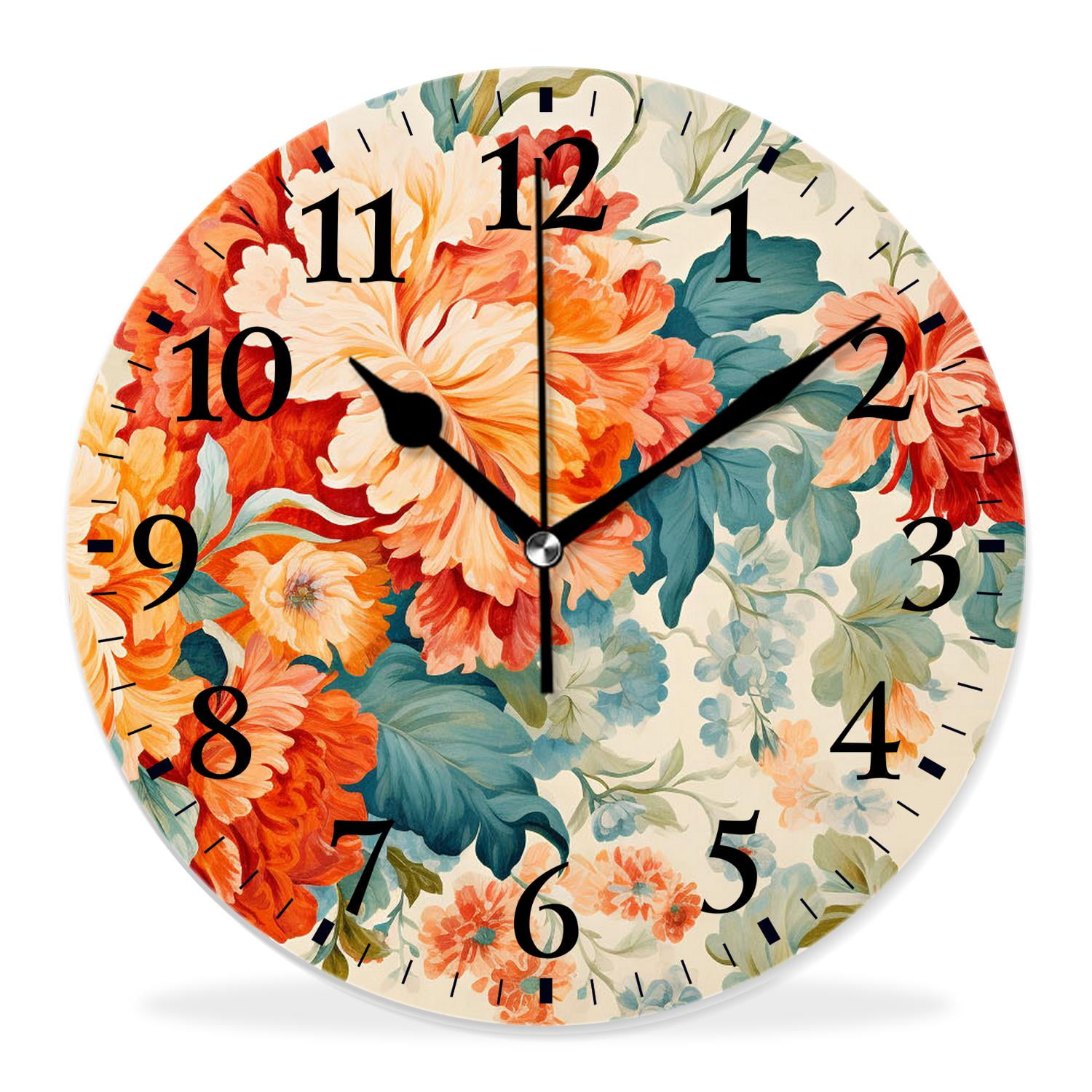 16 Inch Wall Clock Battery Operated Silent Clock Decorative for Office ...