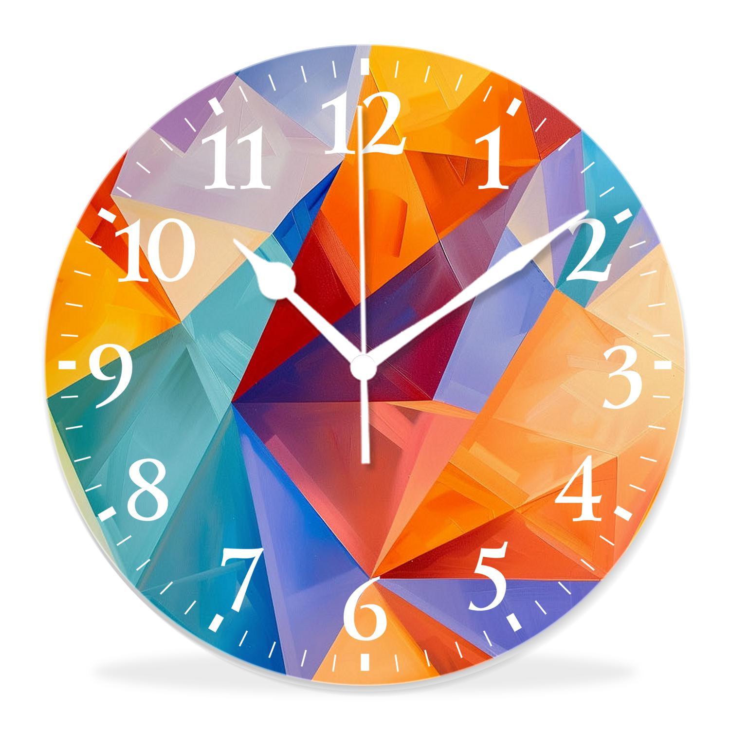 16 Inch Wall Clock Battery Operated Silent Clock Decorative for Office ...