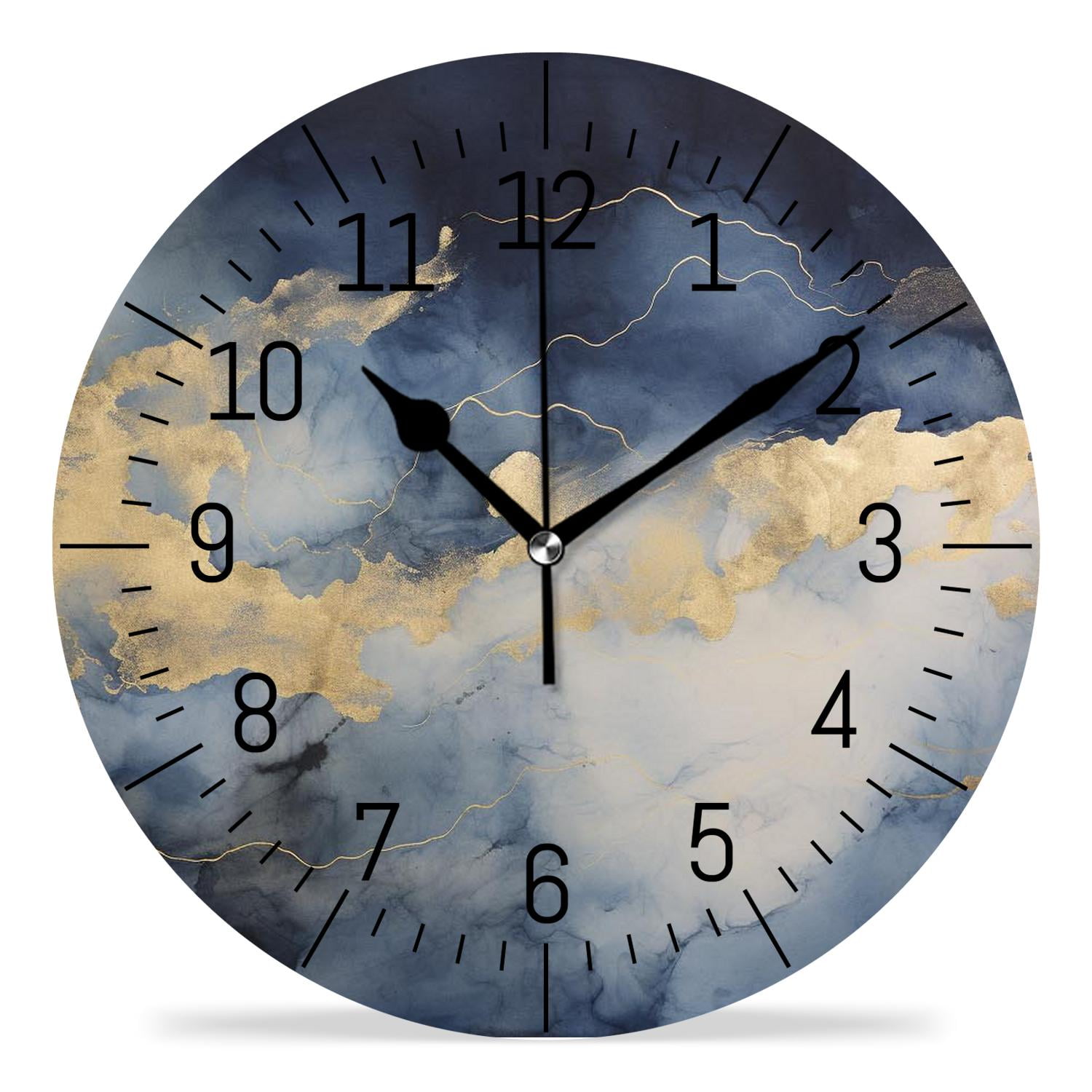 16 Inch Wall Clock Battery Operated Silent Clock Decorative for Office ...