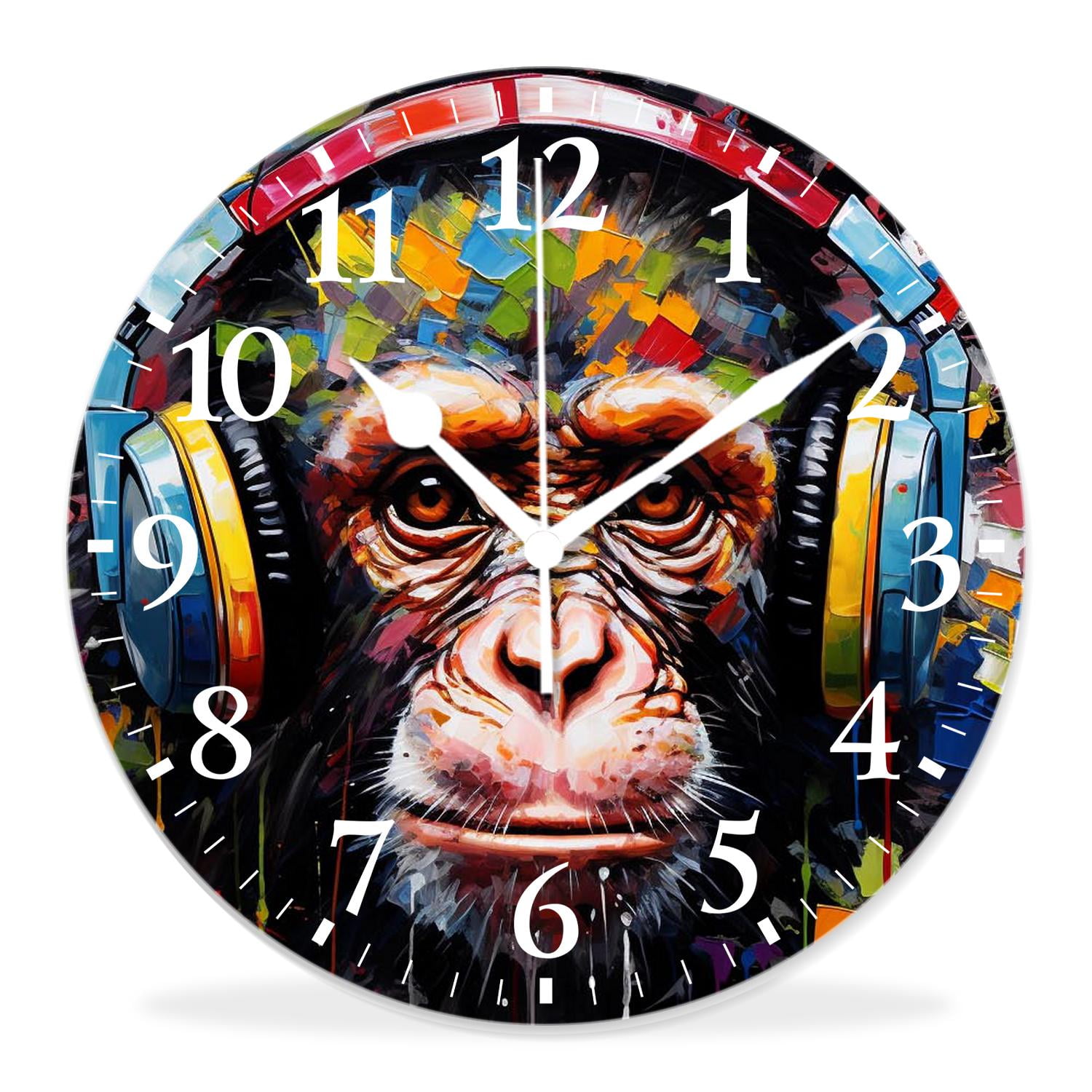 16 Inch Wall Clock Battery Operated Silent Clock Decorative for Office ...