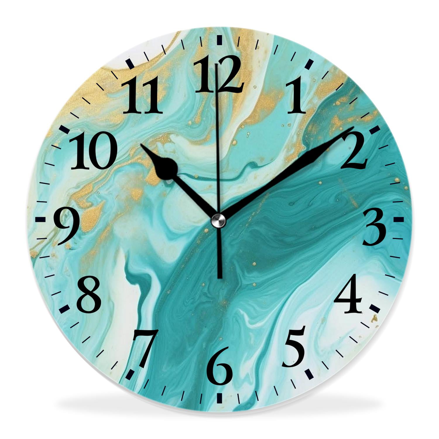 16 Inch Wall Clock Battery Operated Silent Clock Decorative for Office ...