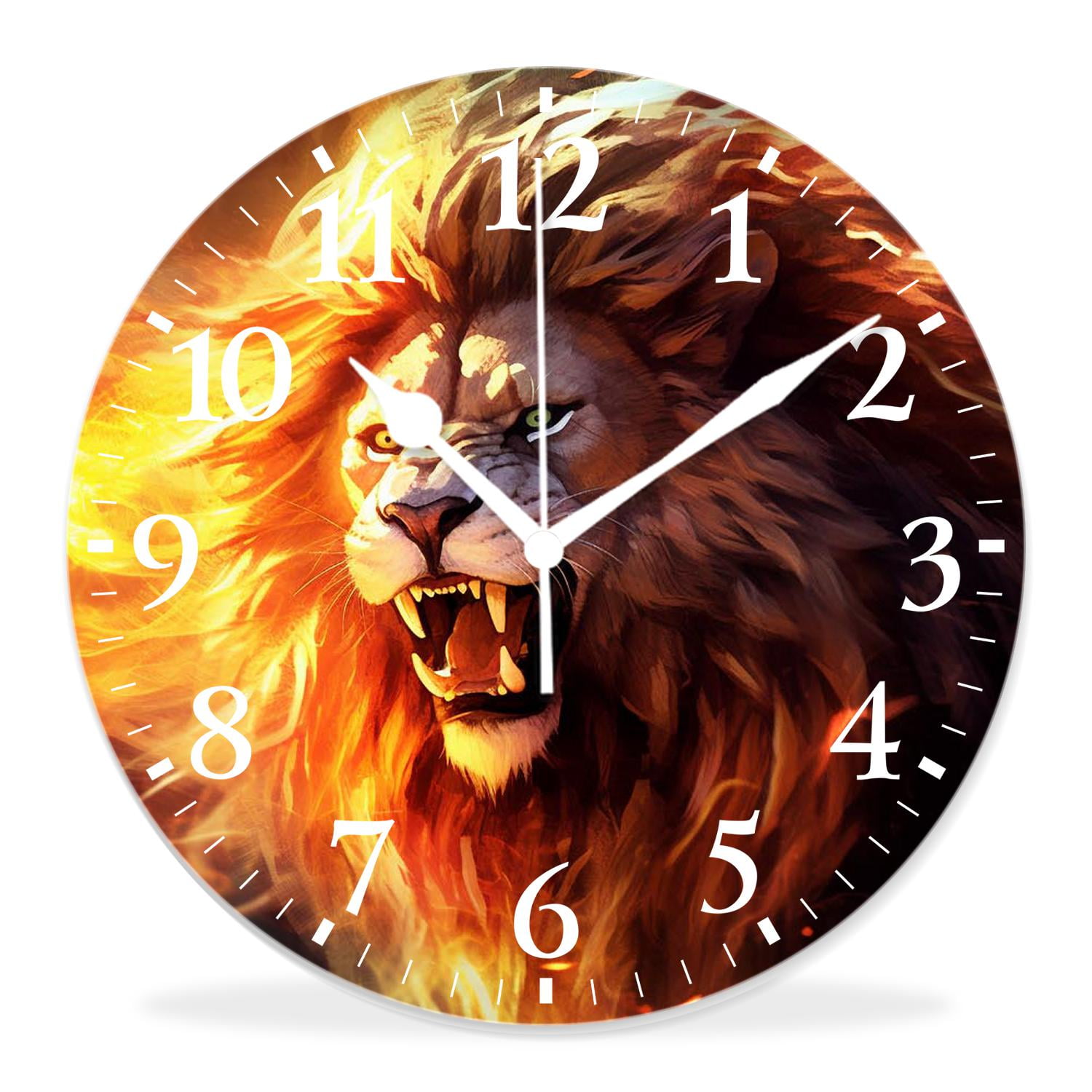 16 Inch Wall Clock Battery Operated Silent Clock Decorative for Office ...