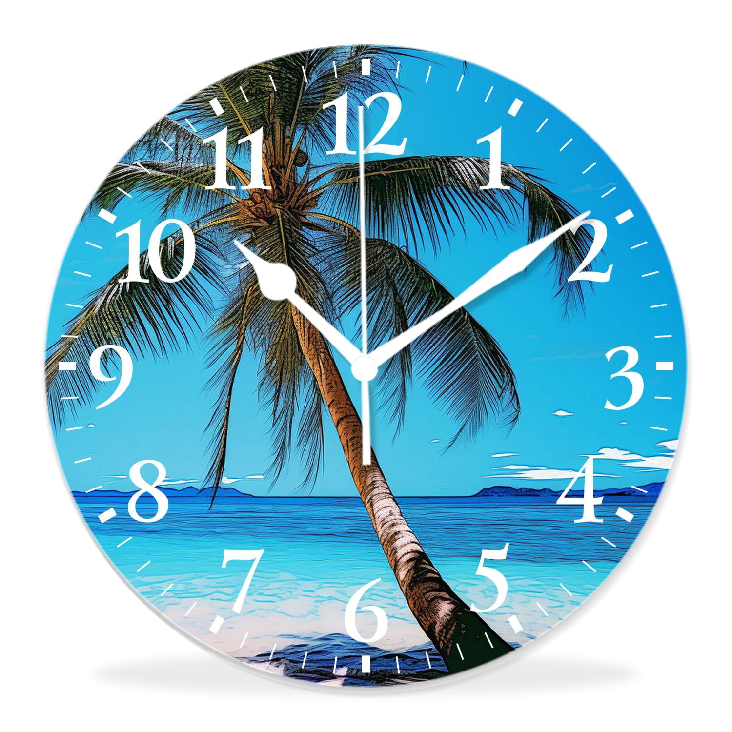 16 Inch Wall Clock Battery Operated Silent Clock Decorative for Office, Kitchen, Outdoor, Living ...