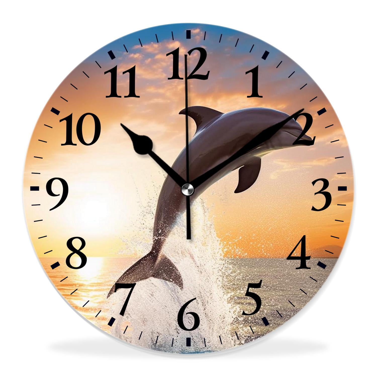 16 Inch Wall Clock Battery Operated Silent Clock Decorative for Office ...