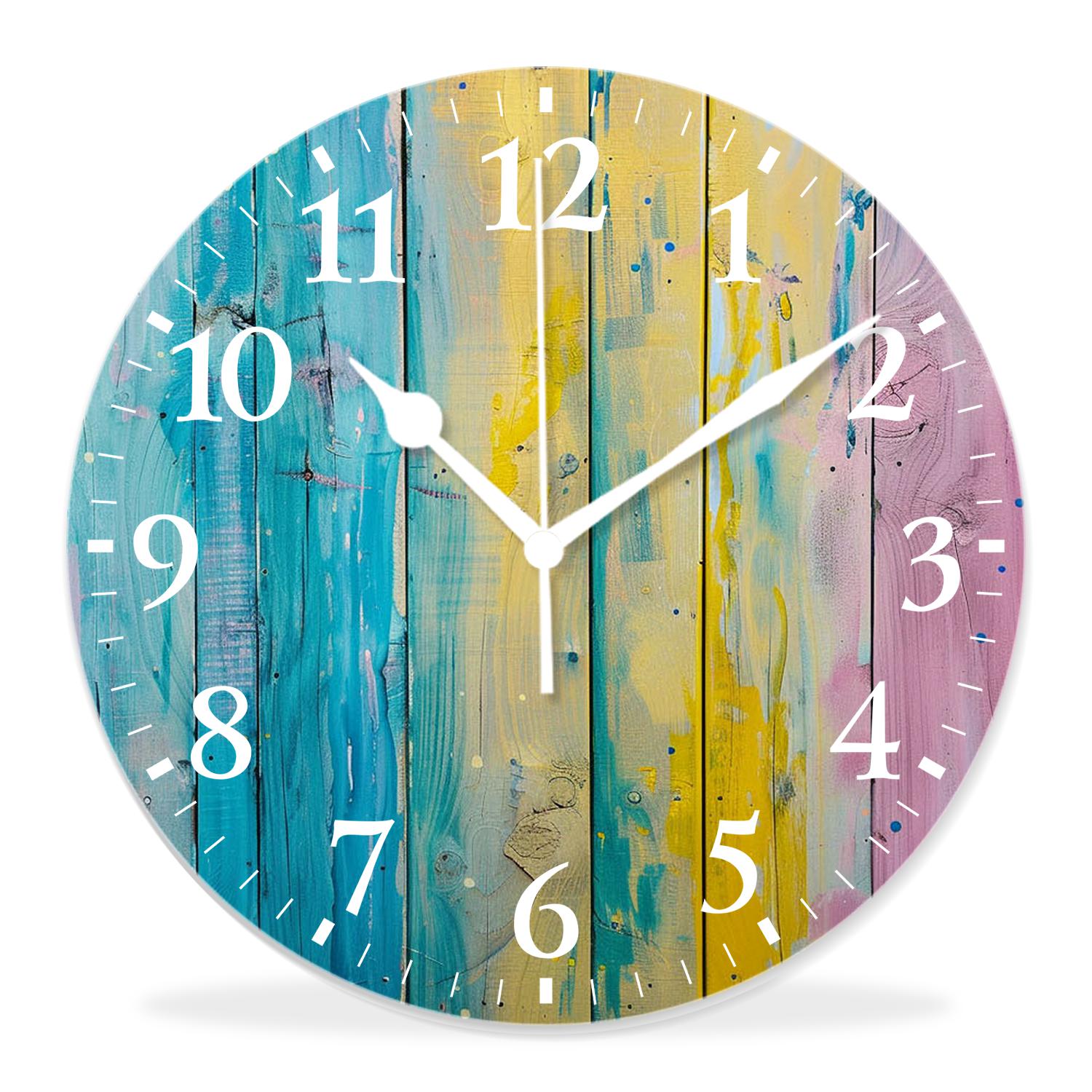 16 Inch Wall Clock Battery Operated Silent Clock Decorative for Office ...