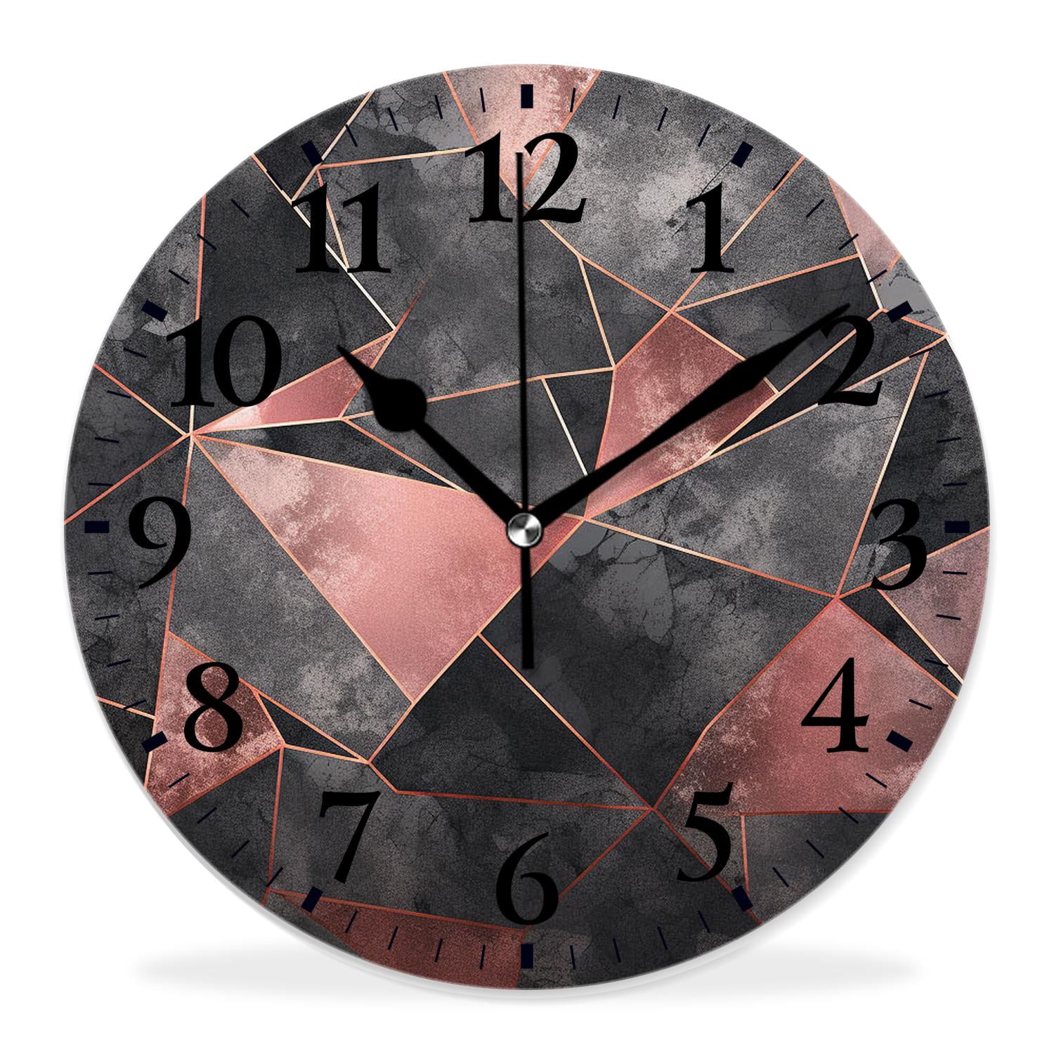 16 Inch Wall Clock Battery Operated Silent Clock Decorative for Office ...