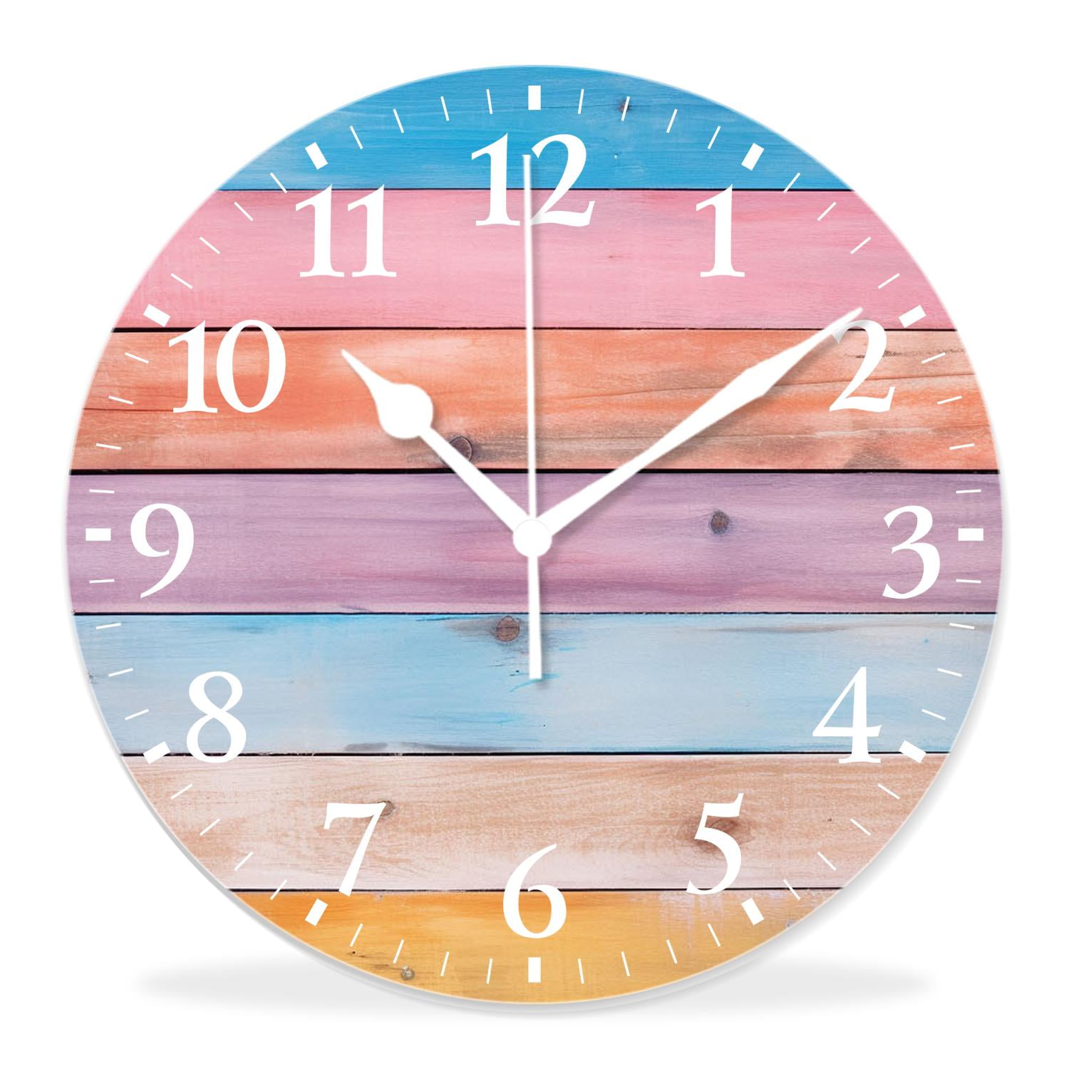 16 Inch Wall Clock Battery Operated Silent Clock Decorative for Office ...