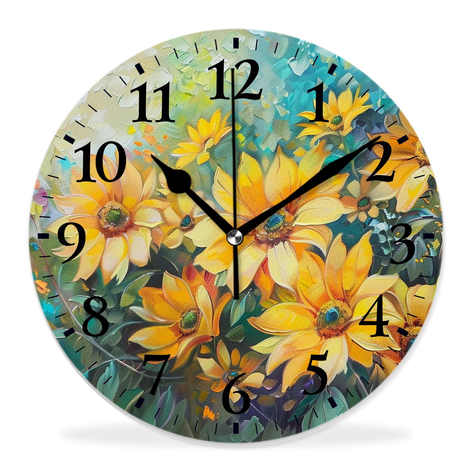 16 Inch Wall Clock Battery Operated Silent Clock Decorative for Office ...