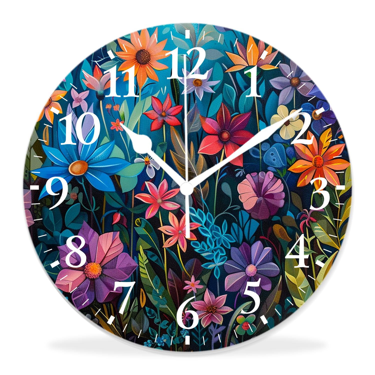 16 Inch Wall Clock Battery Operated Silent Clock Decorative for Office ...