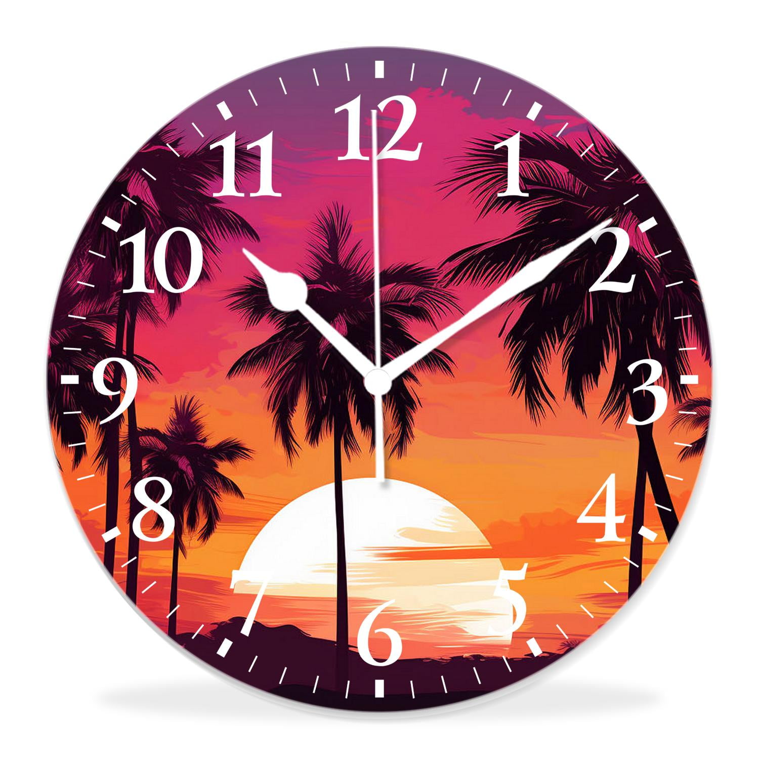 16 Inch Wall Clock Battery Operated Silent Clock Decorative for Office ...