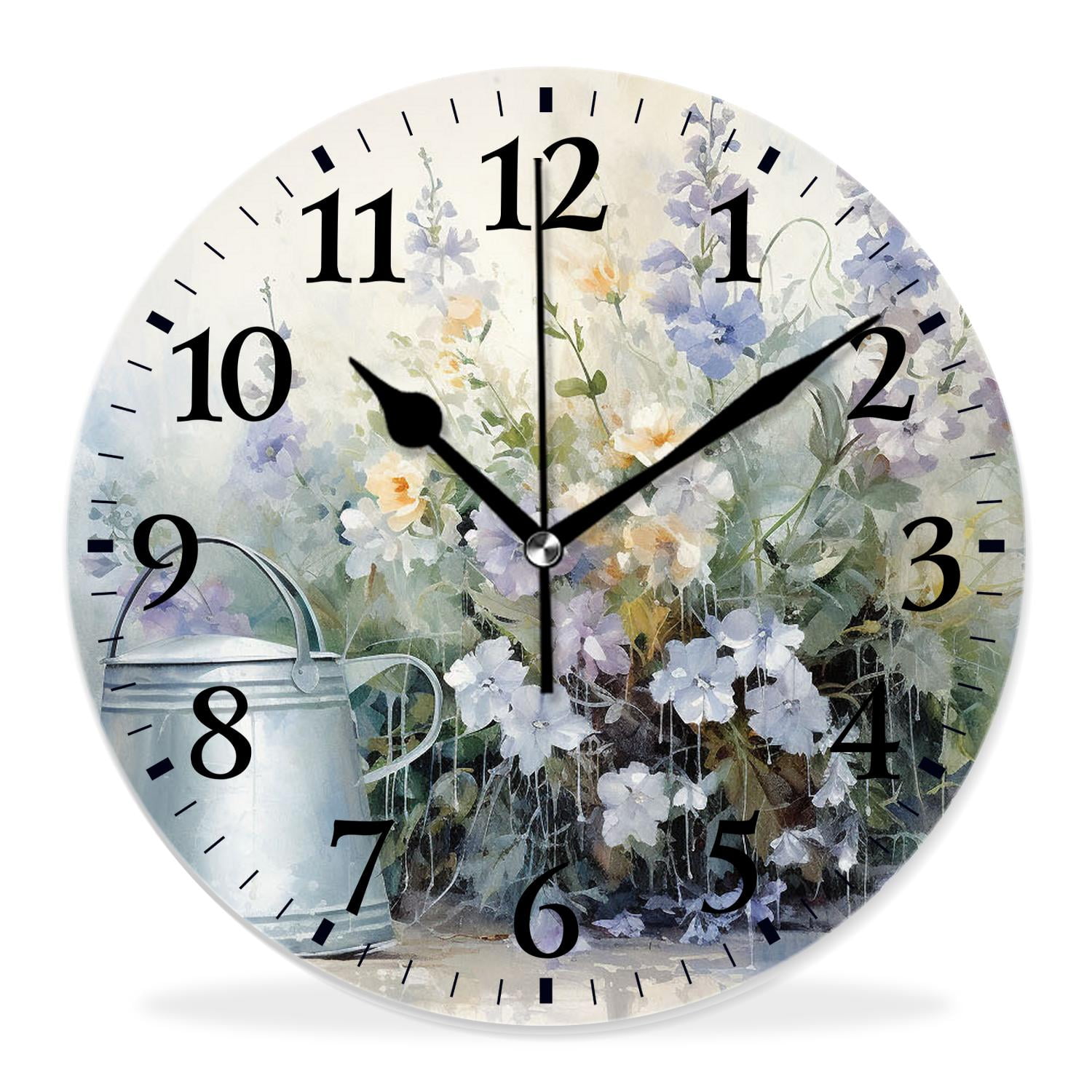 16 Inch Wall Clock Battery Operated Silent Clock Decorative for Office ...