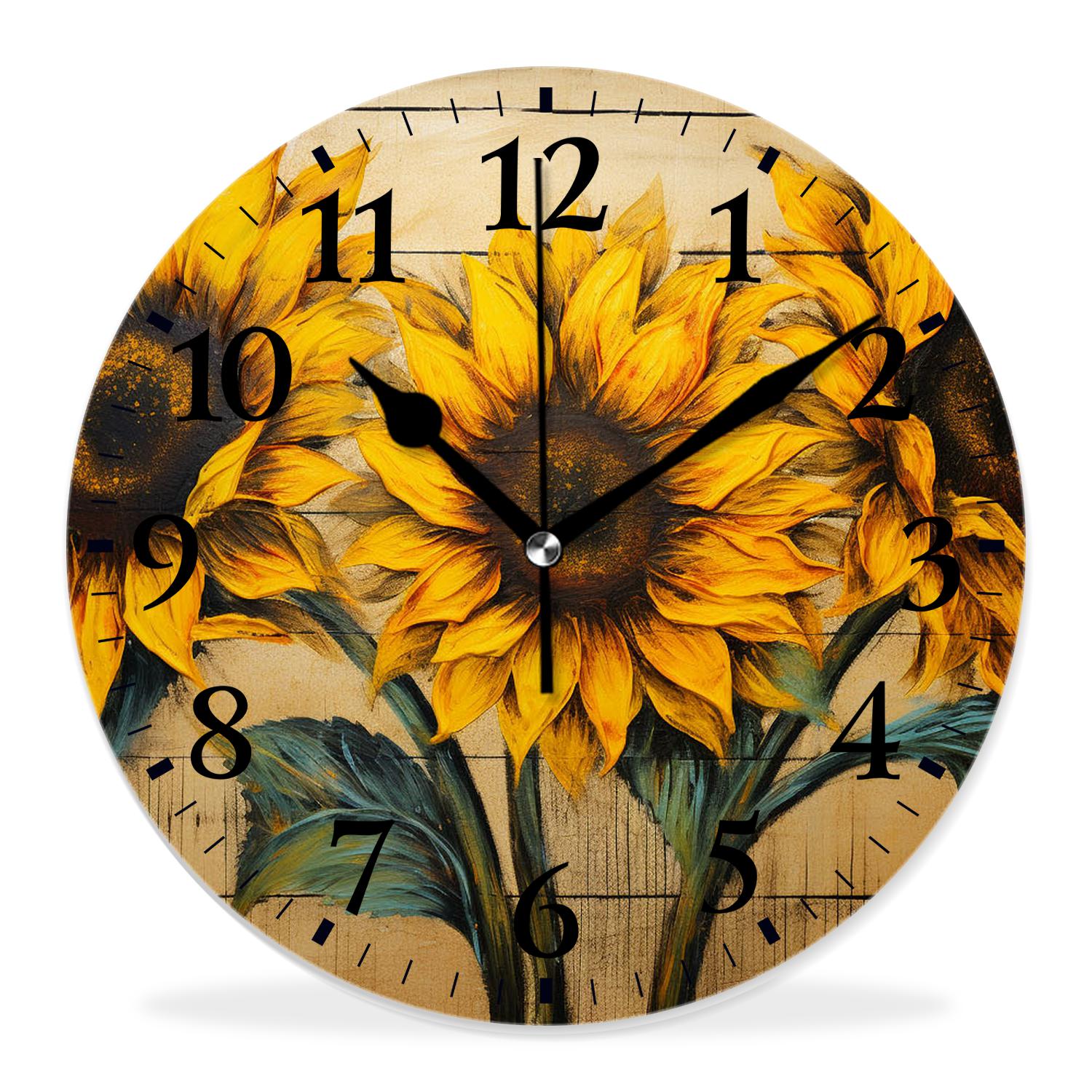 16 Inch Wall Clock Battery Operated Silent Clock Decorative for Office ...