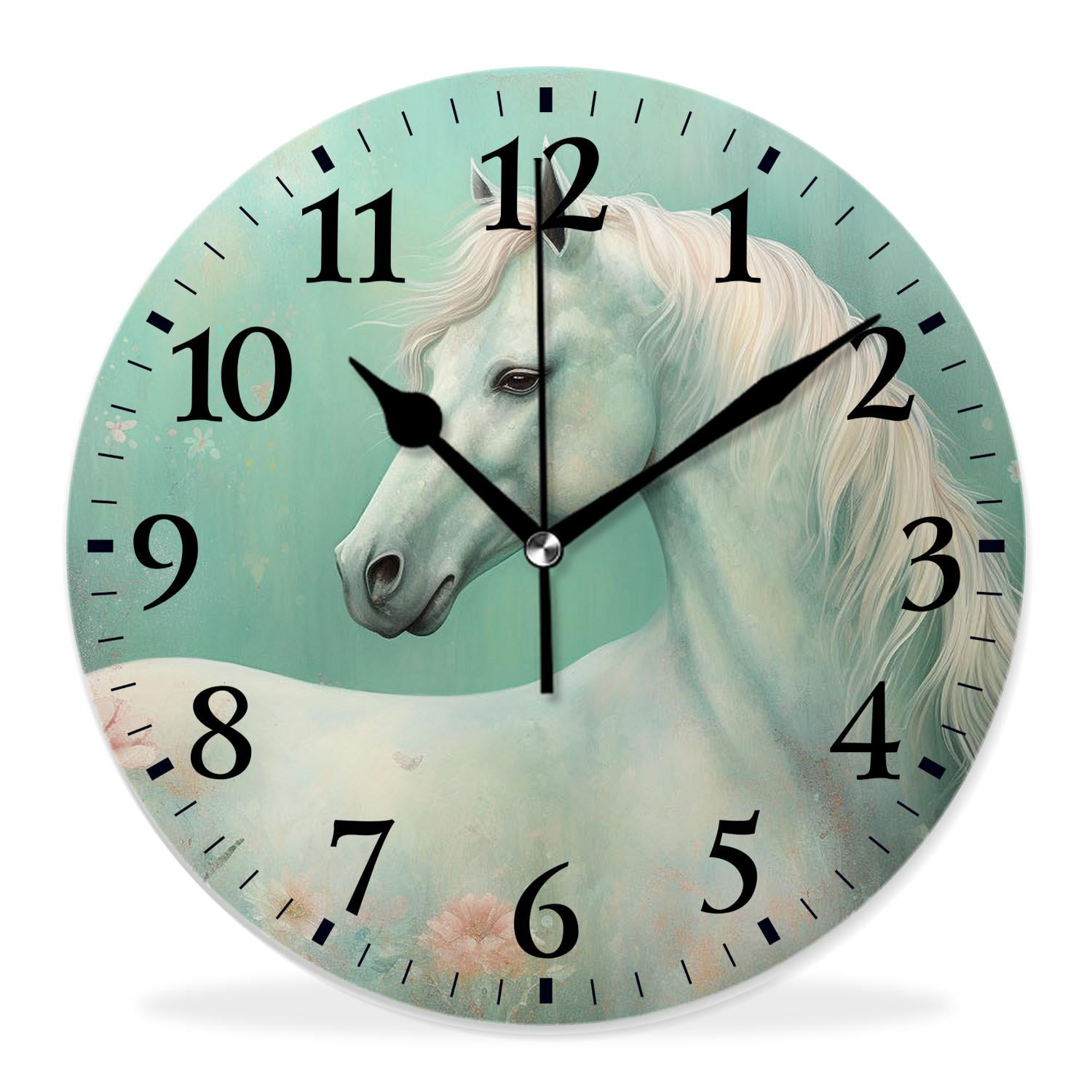 16 Inch Wall Clock Battery Operated Silent Clock Decorative for Office ...
