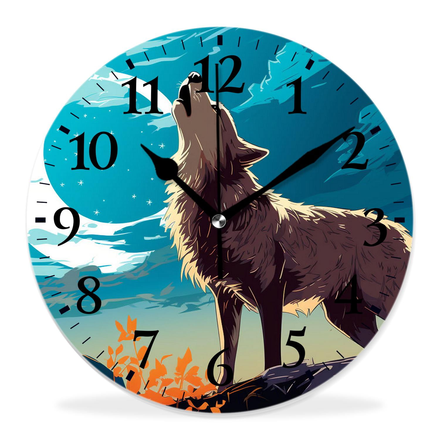 16 Inch Wall Clock Battery Operated Silent Clock Decorative for Office ...