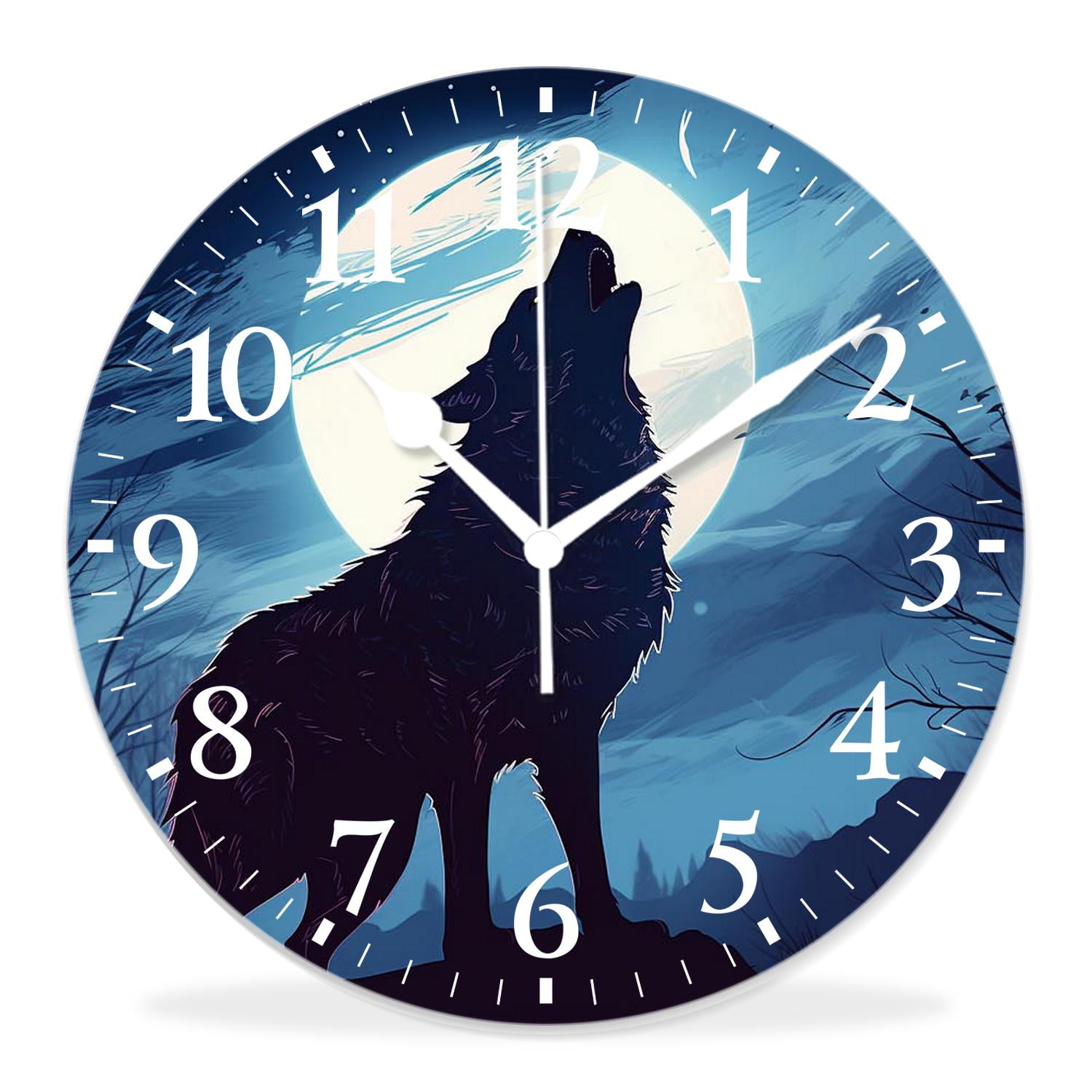 16 Inch Wall Clock Battery Operated Silent Clock Decorative for Office ...