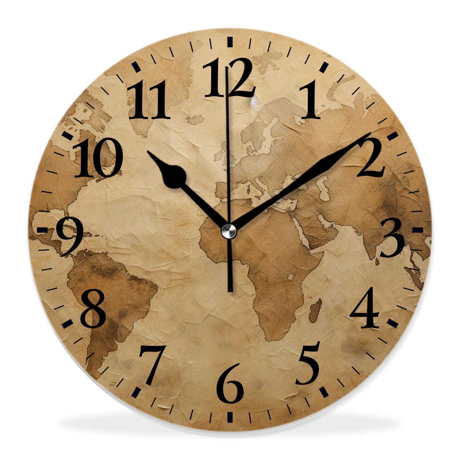 16 Inch Wall Clock Battery Operated Silent Clock Decorative for Office ...