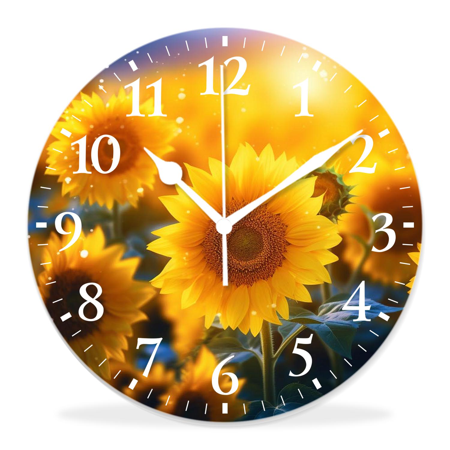 16 Inch Wall Clock Battery Operated Silent Clock Decorative for Office ...