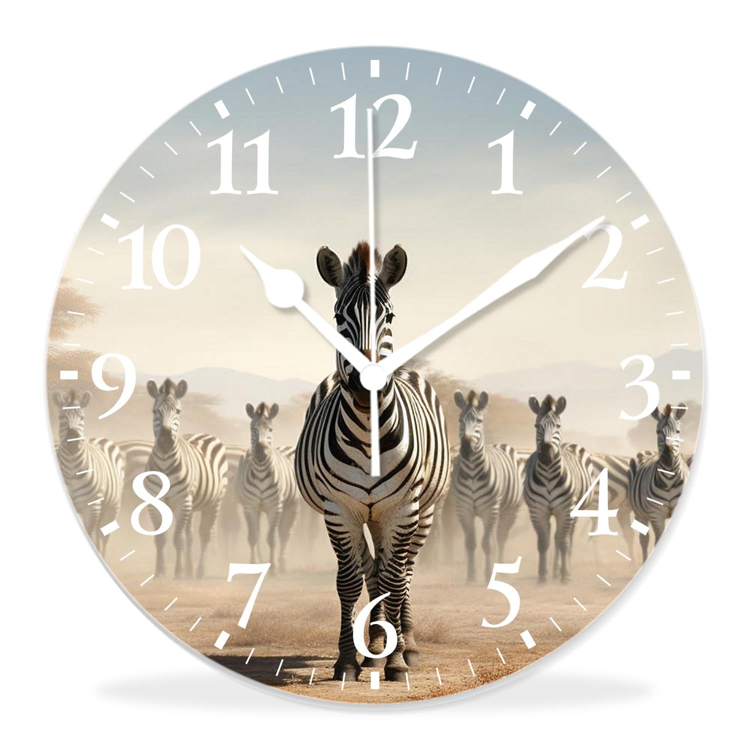 16 Inch Wall Clock Battery Operated Silent Clock Decorative for Office ...