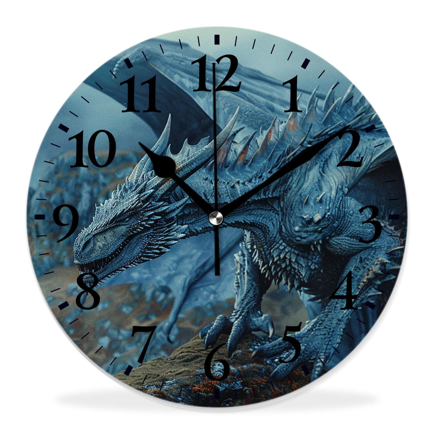 16 Inch Wall Clock Battery Operated Silent Clock Decorative for Office ...