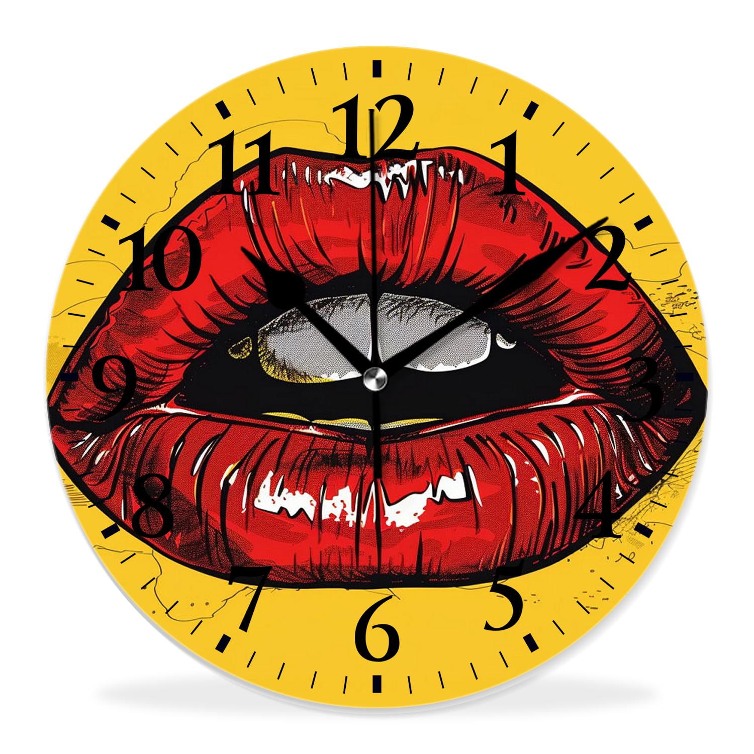 16 Inch Wall Clock Battery Operated Silent Clock Decorative for Office ...