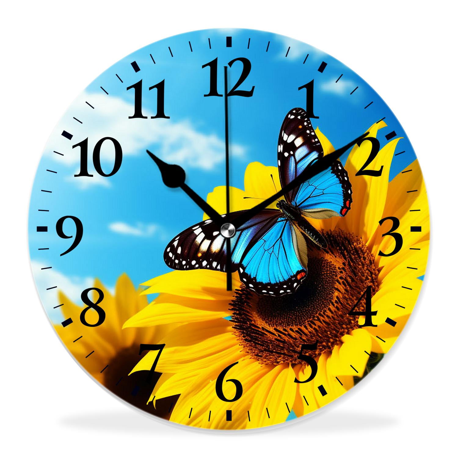 16 Inch Wall Clock Battery Operated Silent Clock Decorative for Office ...