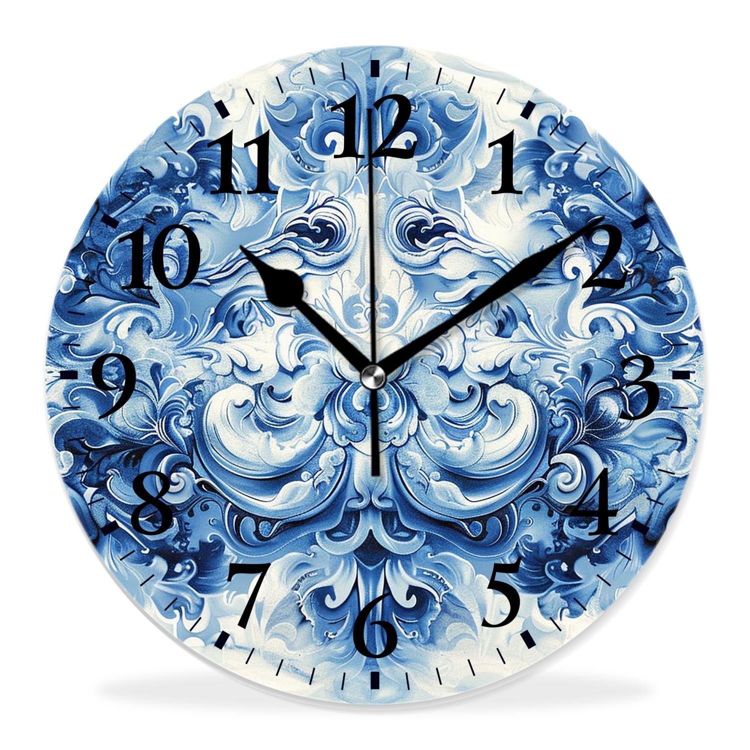 16 Inch Wall Clock Battery Operated Silent Clock Decorative for Office ...