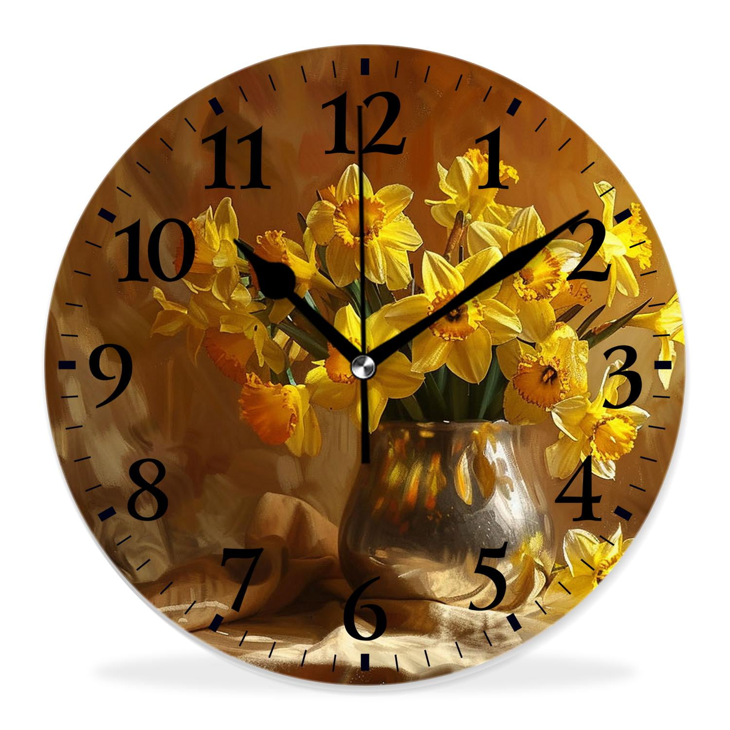 16 Inch Wall Clock Battery Operated Silent Clock Decorative for Office ...