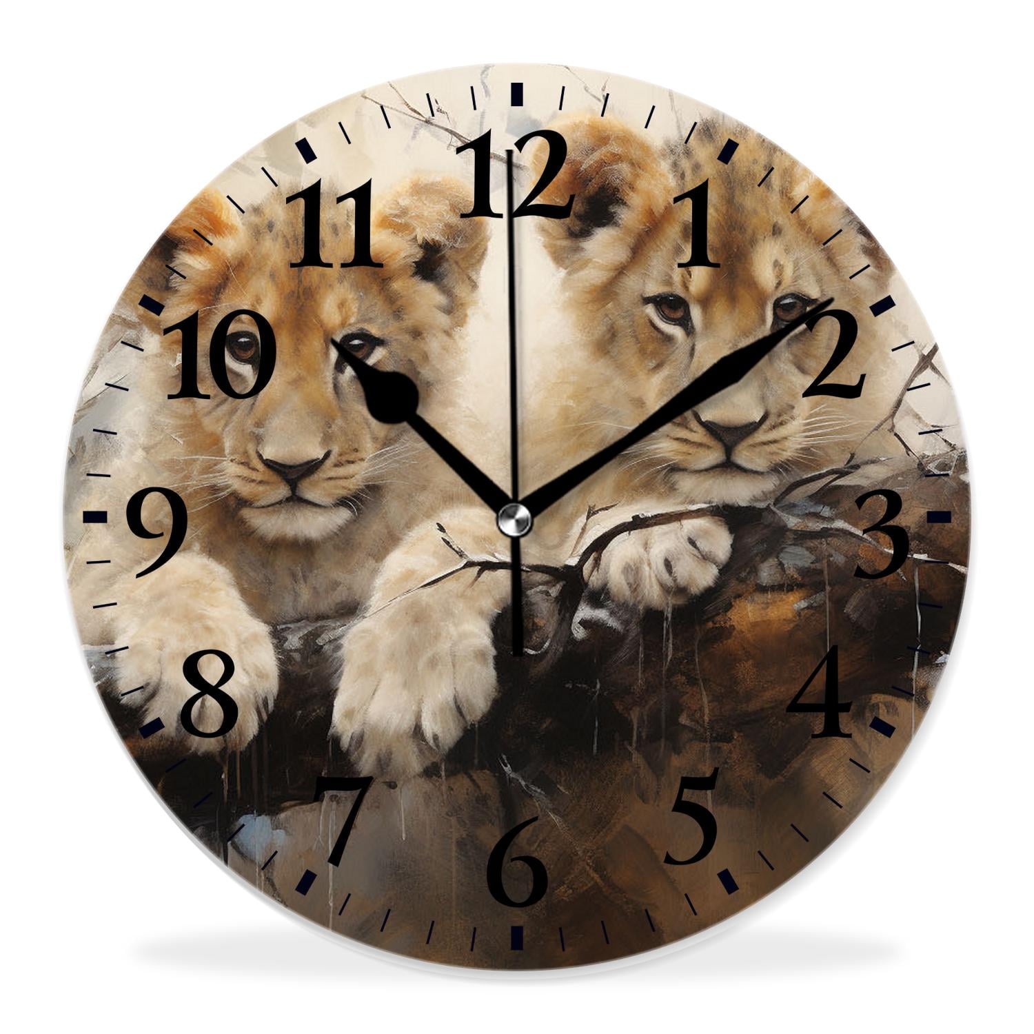 16 Inch Wall Clock Battery Operated Silent Clock Decorative for Office ...