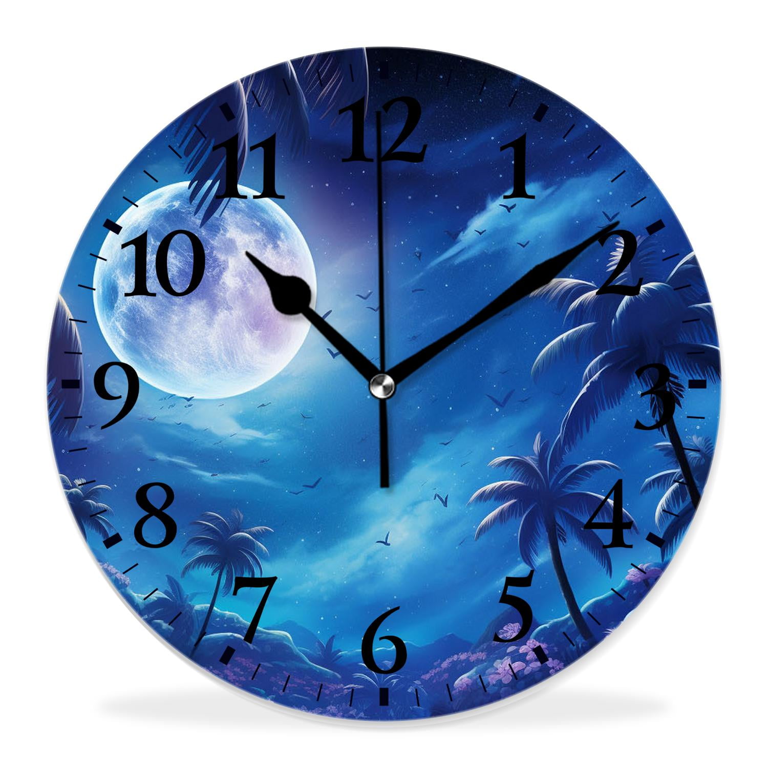 16 Inch Wall Clock Battery Operated Silent Clock Decorative for Office ...