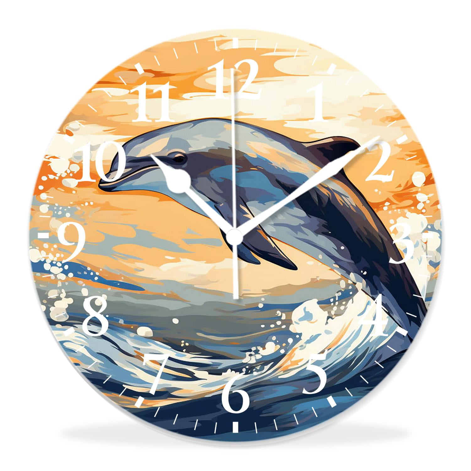 16 Inch Wall Clock Battery Operated Silent Clock Decorative for Office ...