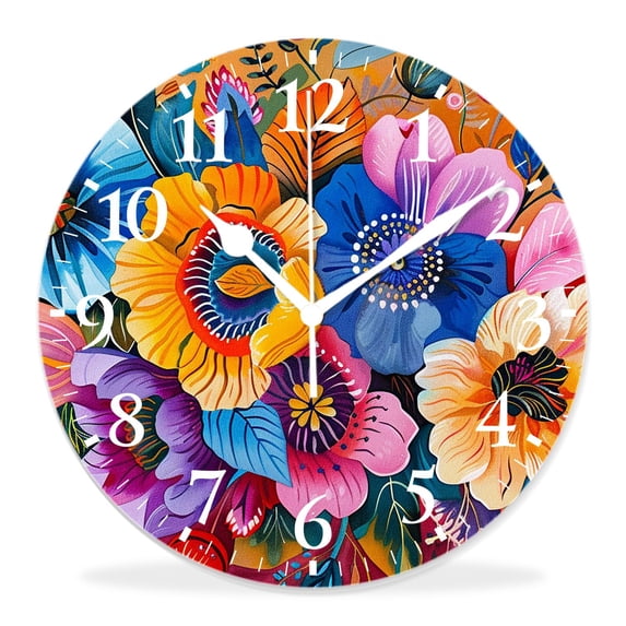 16 Inch Wall Clock Battery Operated Silent Clock Decorative for Office ...