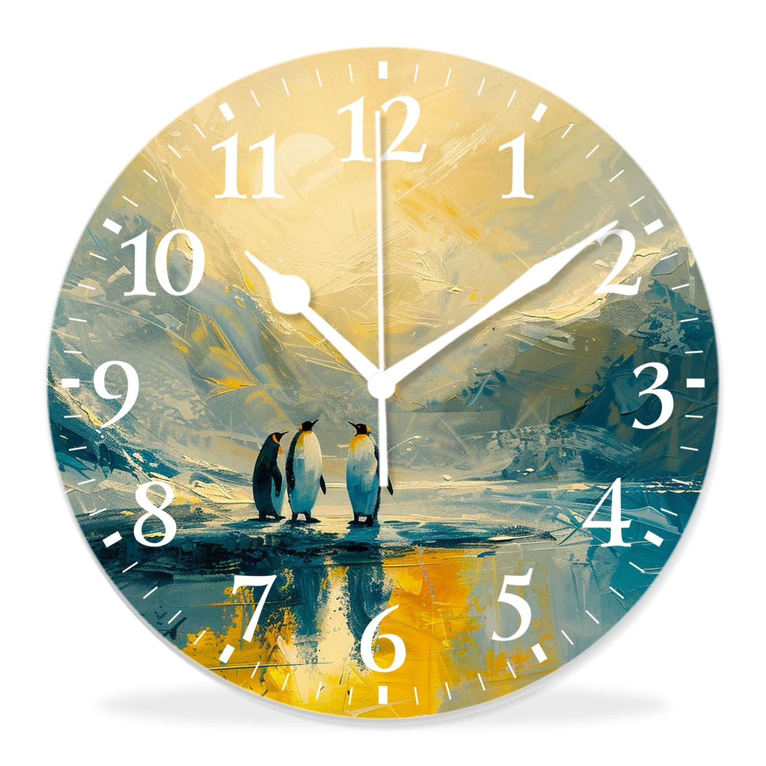 16 Inch Wall Clock Battery Operated Silent Clock Decorative for Office ...