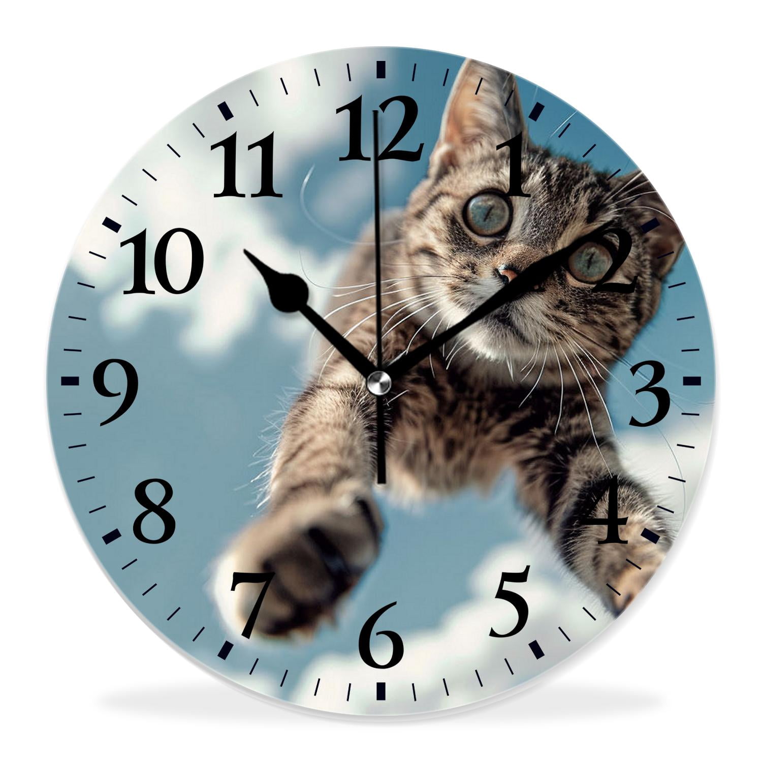16 Inch Wall Clock Battery Operated Silent Clock Decorative for Office ...