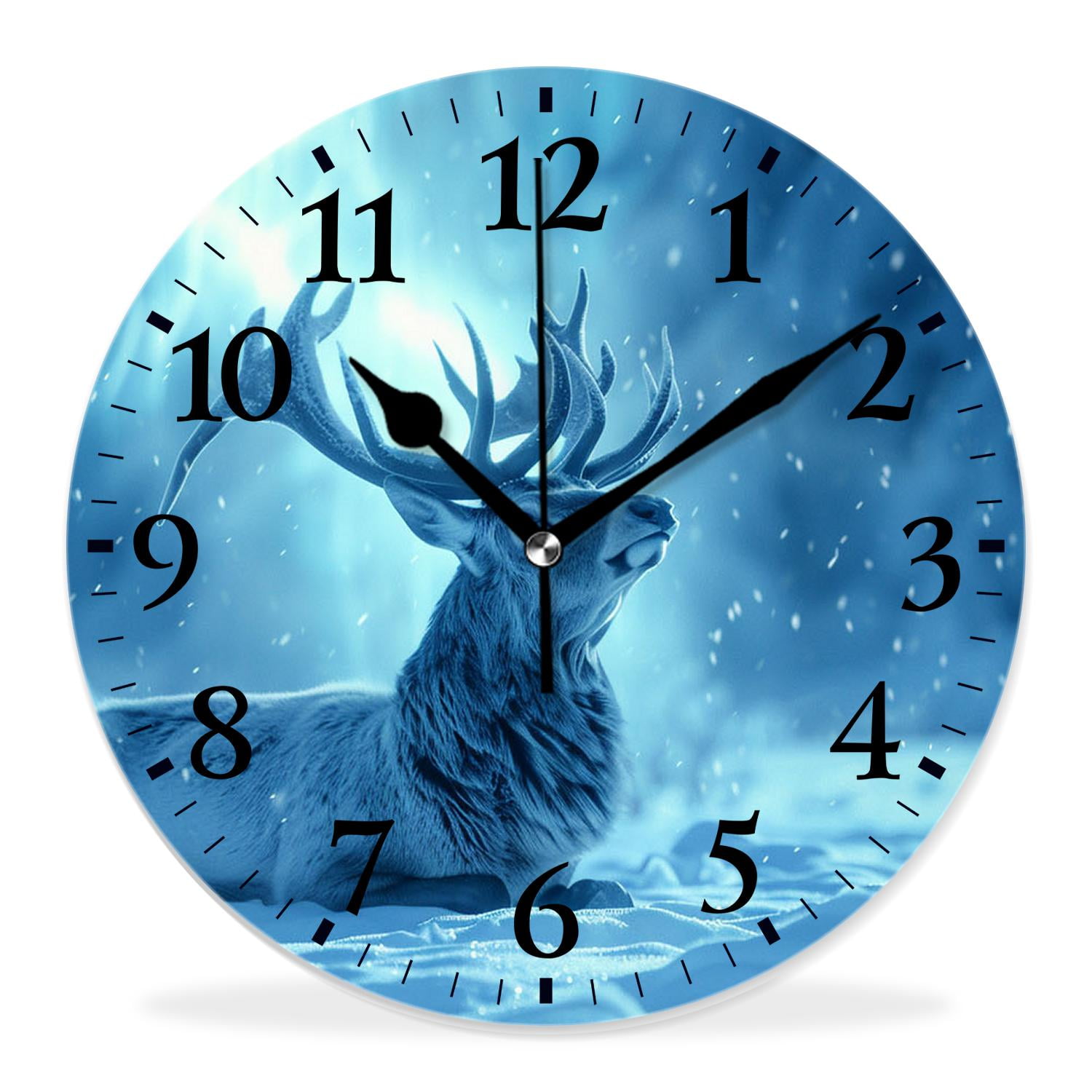 16 Inch Wall Clock Battery Operated Silent Clock Decorative for Office ...
