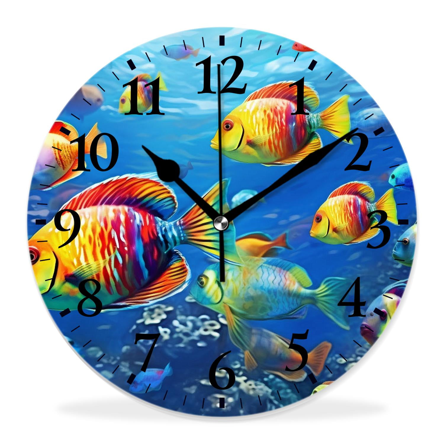 16 Inch Wall Clock Battery Operated Silent Clock Decorative for Office ...