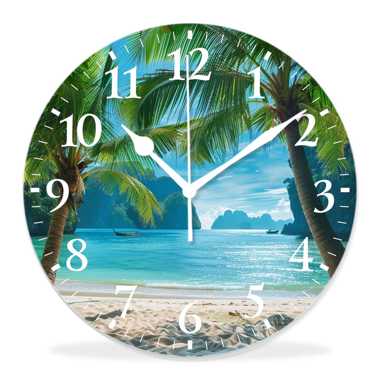 16 Inch Wall Clock Battery Operated Silent Clock Decorative for Office ...