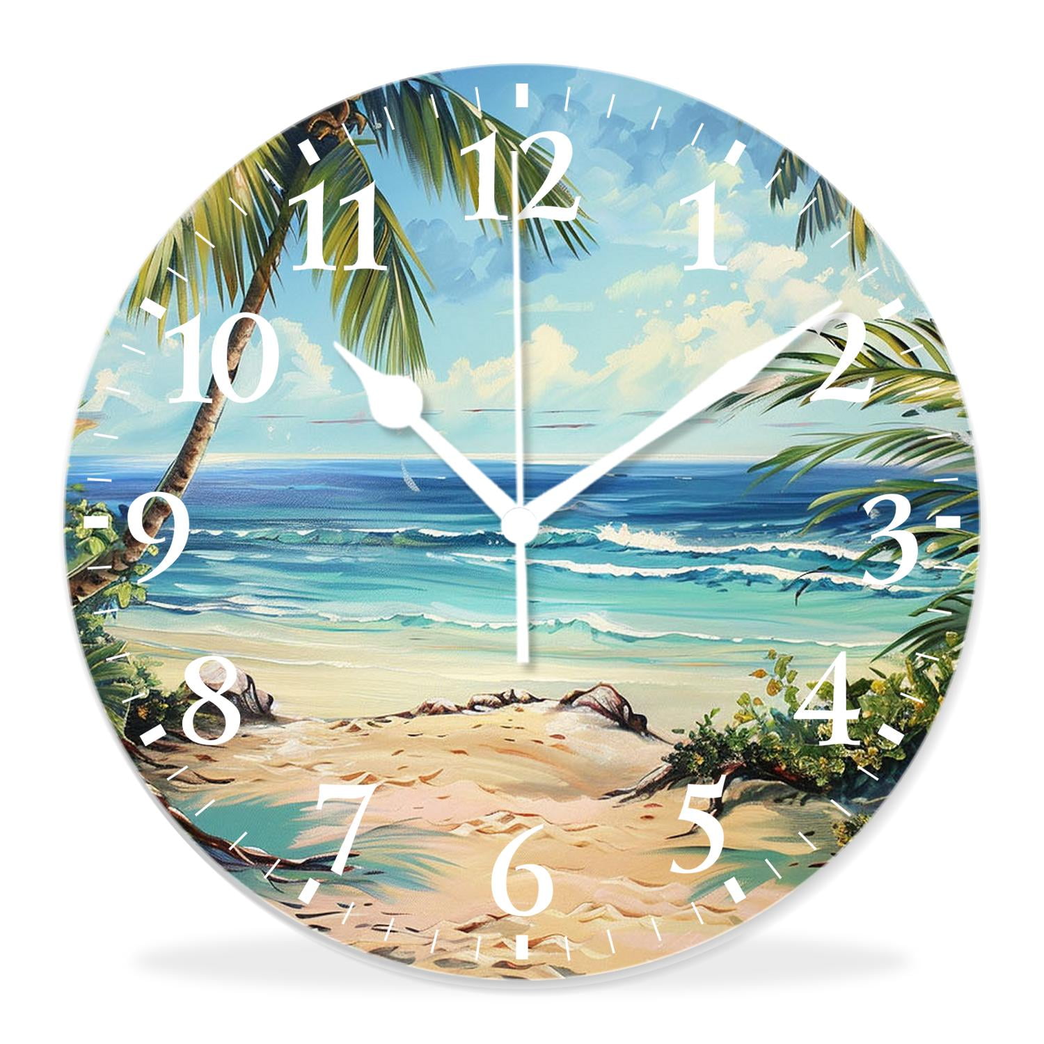 16 Inch Wall Clock Battery Operated Silent Clock Decorative for Office ...