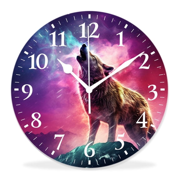 16 Inch Wall Clock Battery Operated Silent Clock Decorative for Office ...