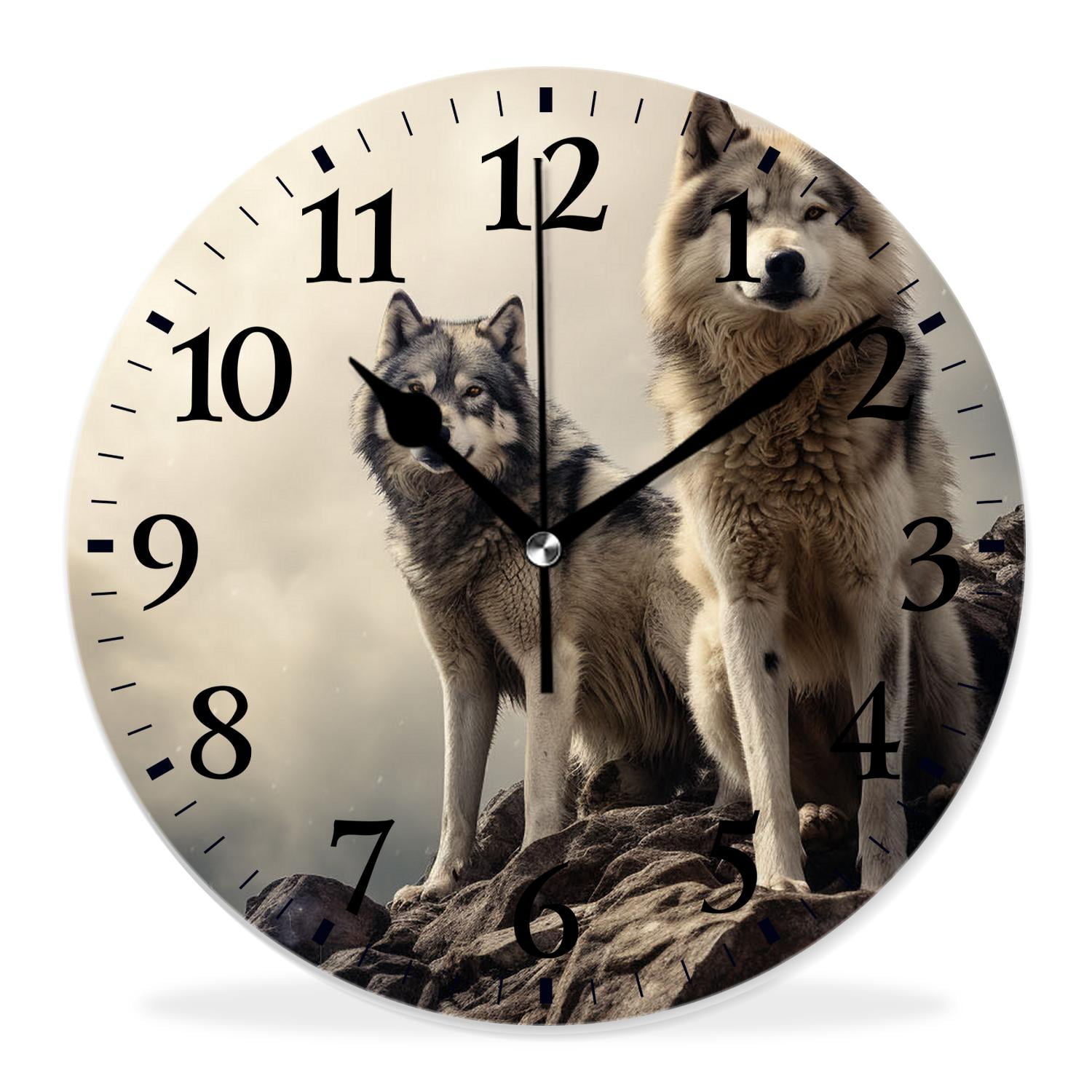 16 Inch Wall Clock Battery Operated Silent Clock Decorative for Office ...