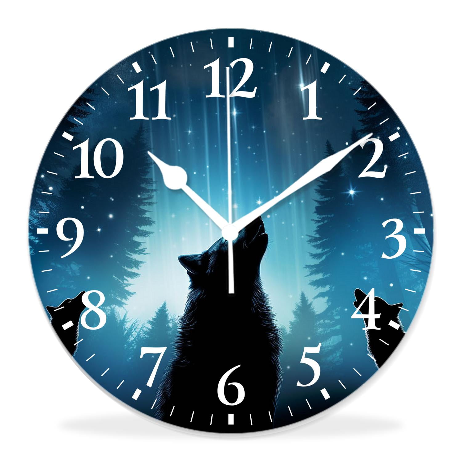 16 Inch Wall Clock Battery Operated Silent Clock Decorative for Office ...