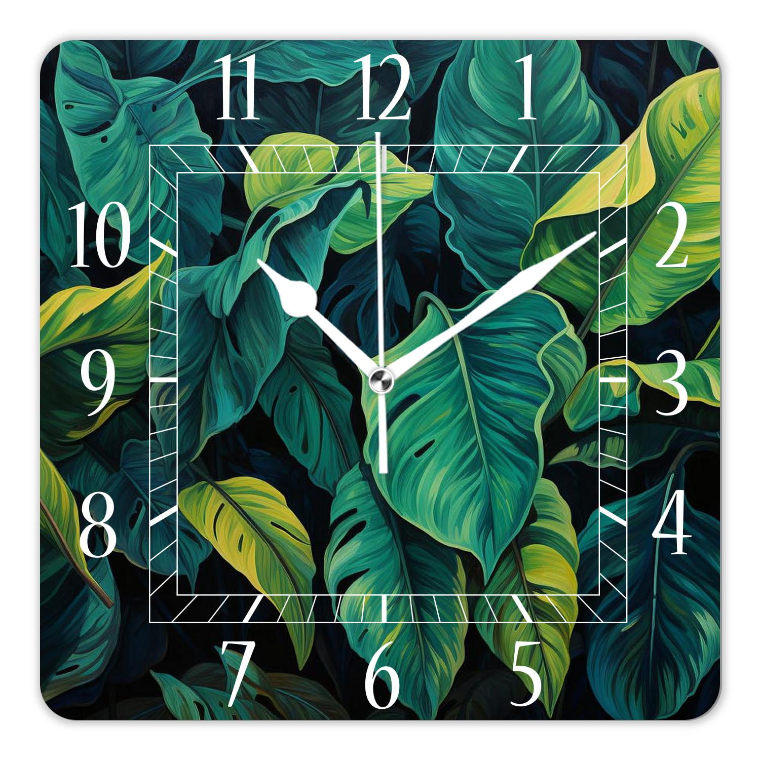 16 Inch Wall Clock Battery Operated Square Clock Decorative for Office ...