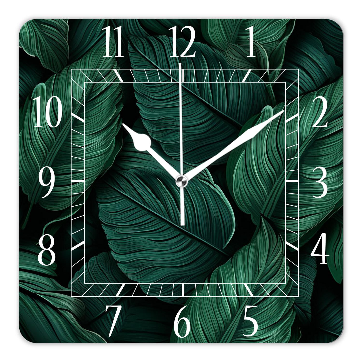 16 Inch Wall Clock Battery Operated Square Clock Decorative for Office ...