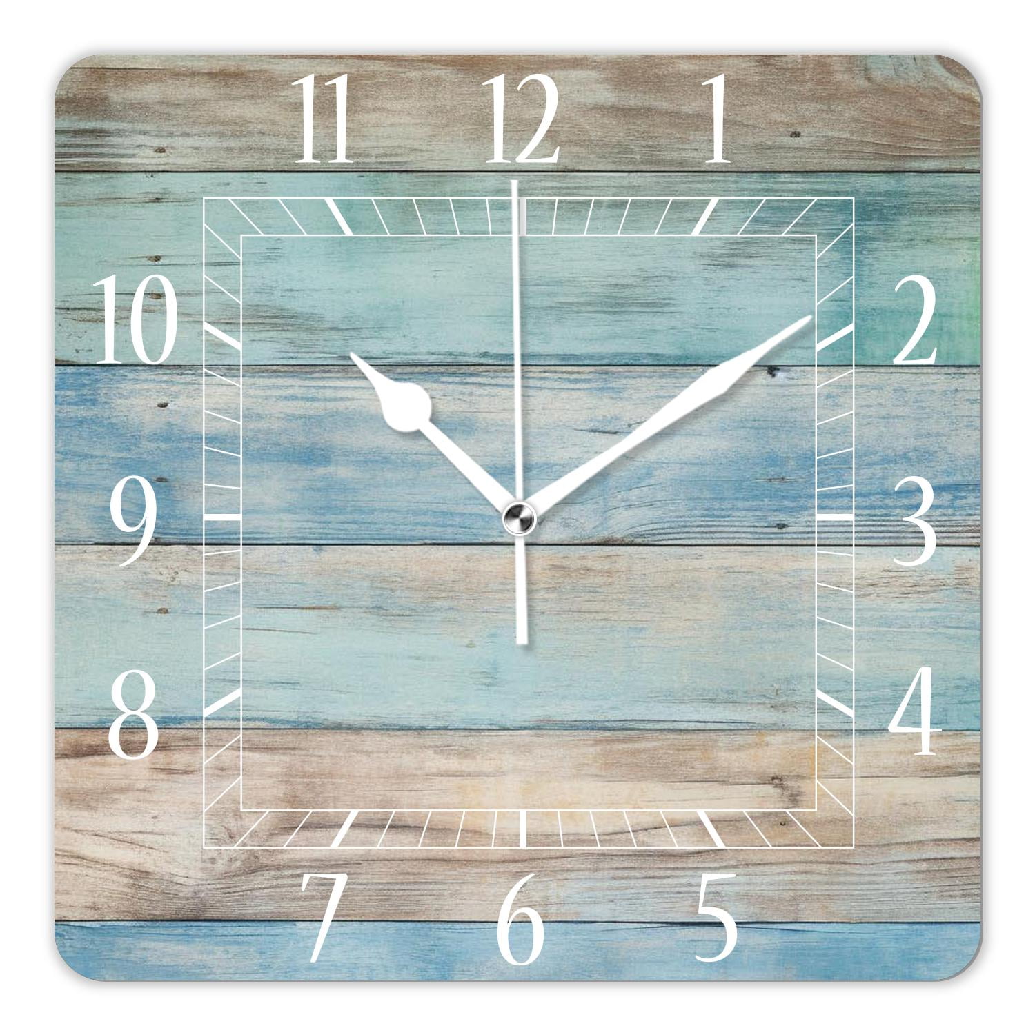 16 Inch Wall Clock Battery Operated Square Clock Decorative for Office ...