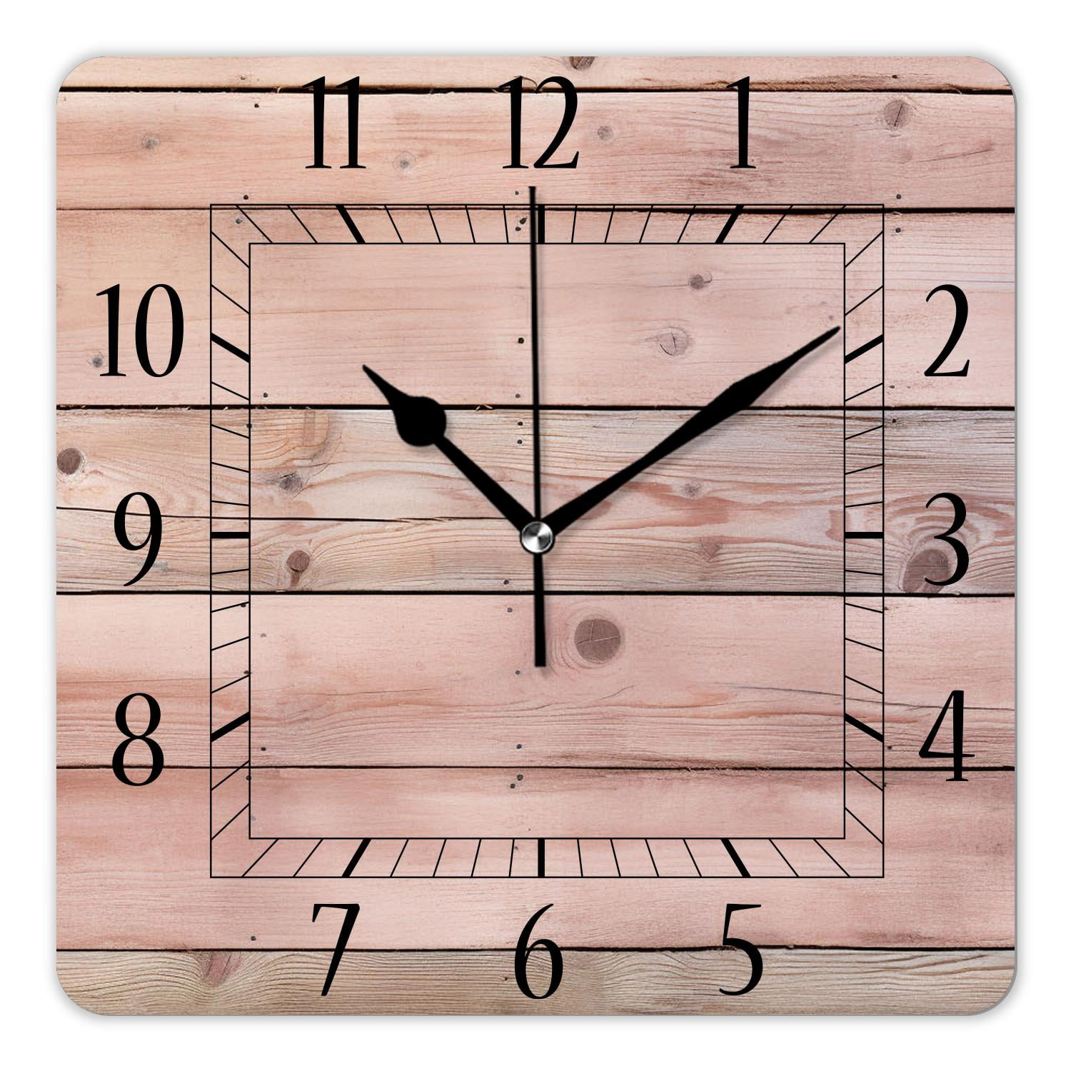 16 Inch Wall Clock Battery Operated Square Clock Decorative for Office ...