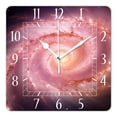 16 Inch Wall Clock Battery Operated Square Clock Decorative for Office ...