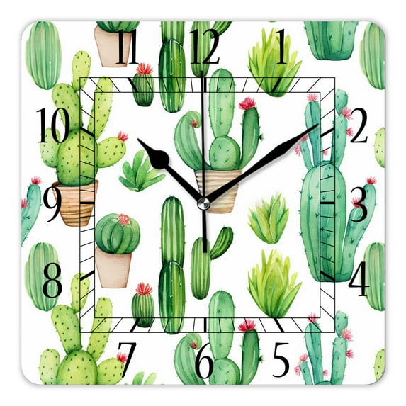 16 Inch Wall Clock Battery Operated Square Clock Decorative for Office ...